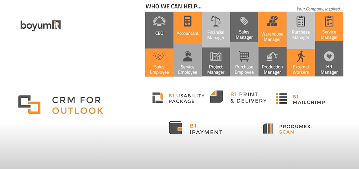 CRM for Outlook for SAP Business One users